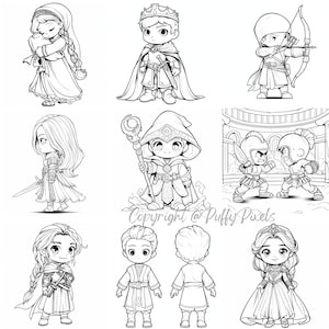 Procreate Chibi Medieval Ancient Warrior Gladiator Princess Queen ...