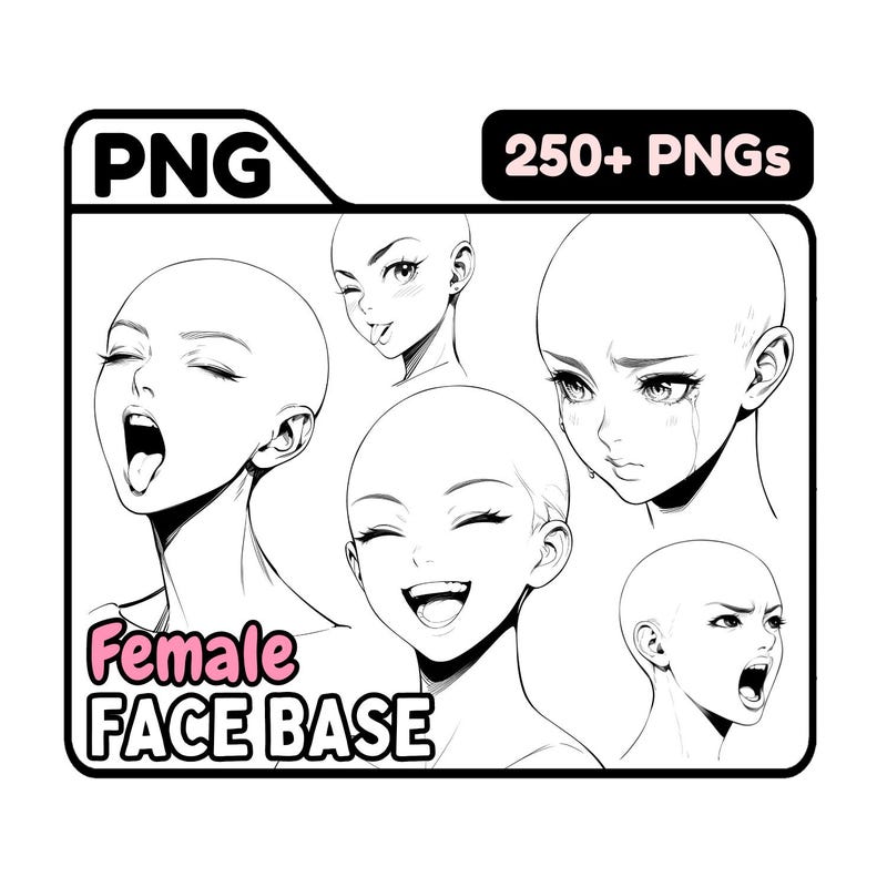 Female Anime Girl Base - Etsy
