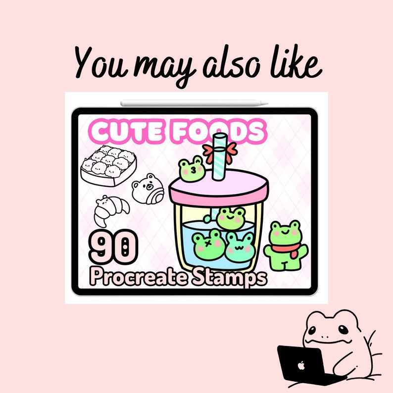 Kawaii Procreate Brushes Stamps Ghost Spooky Cute Halloween Cute Doodle ...