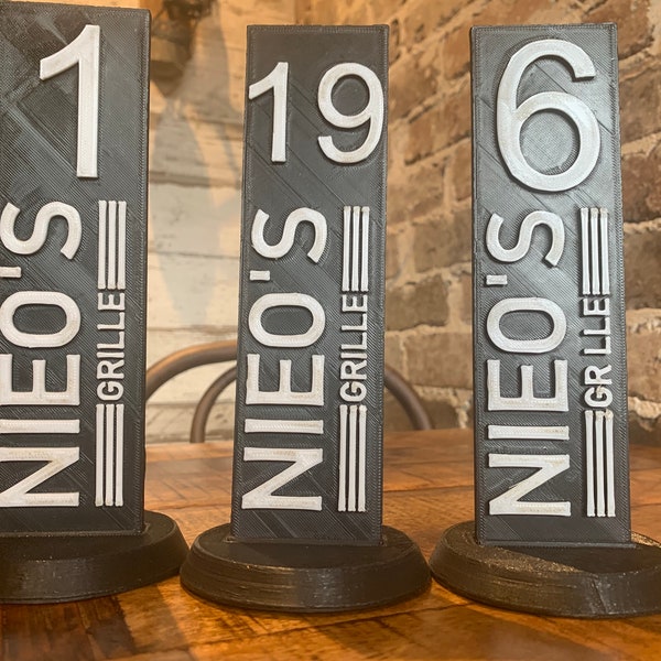 Custom Table Numbers - Etsy