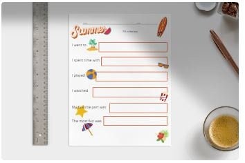 What I Did This Summer Worksheet Printable Digital Download - Etsy