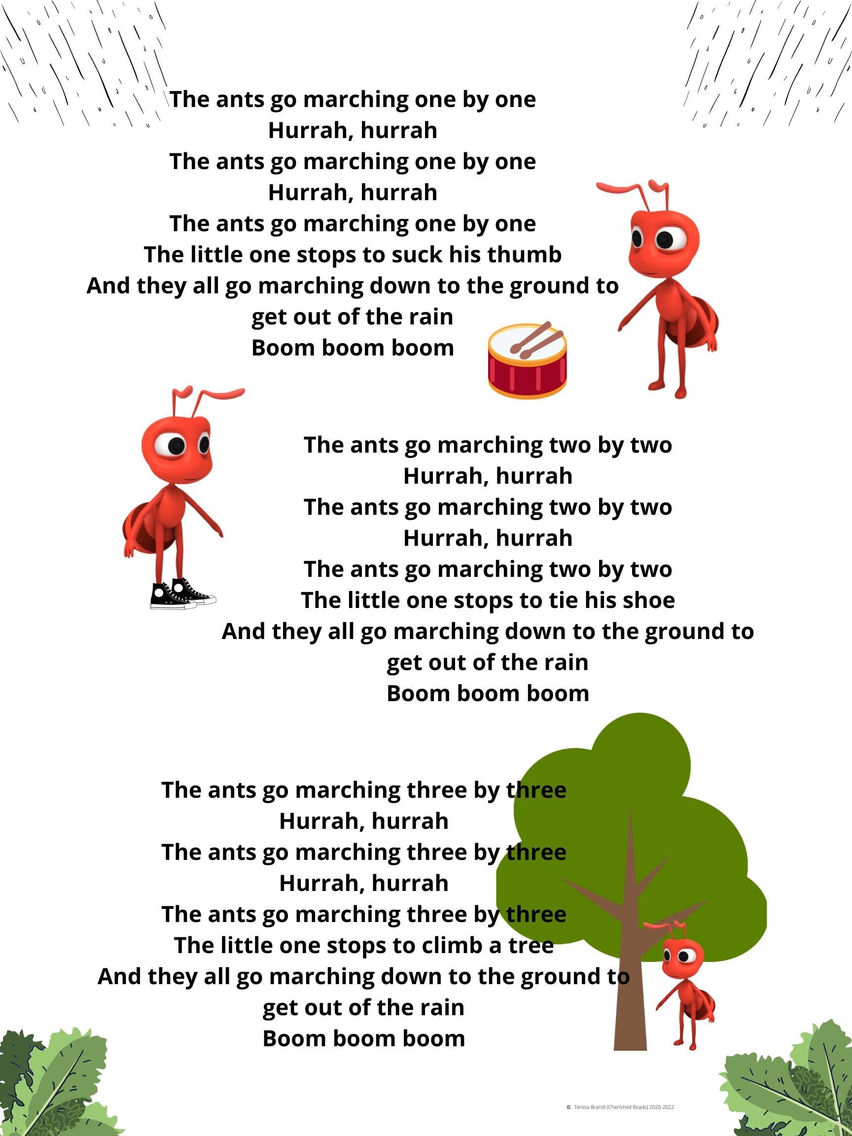 Numbers Rhyme, Poster, Counting, Printable, Digital Download, PDF ...