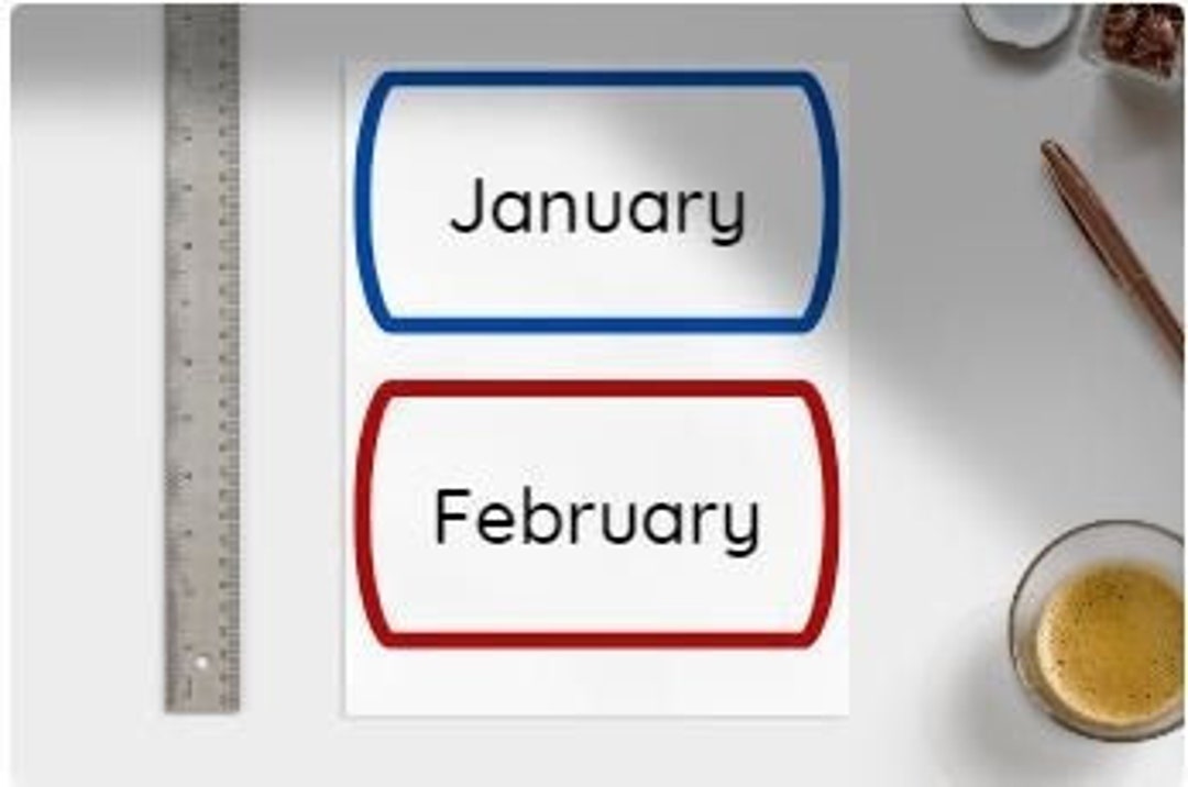 Months Bundle, Printable, Digital Download, PDF, Portrait, Learning ...