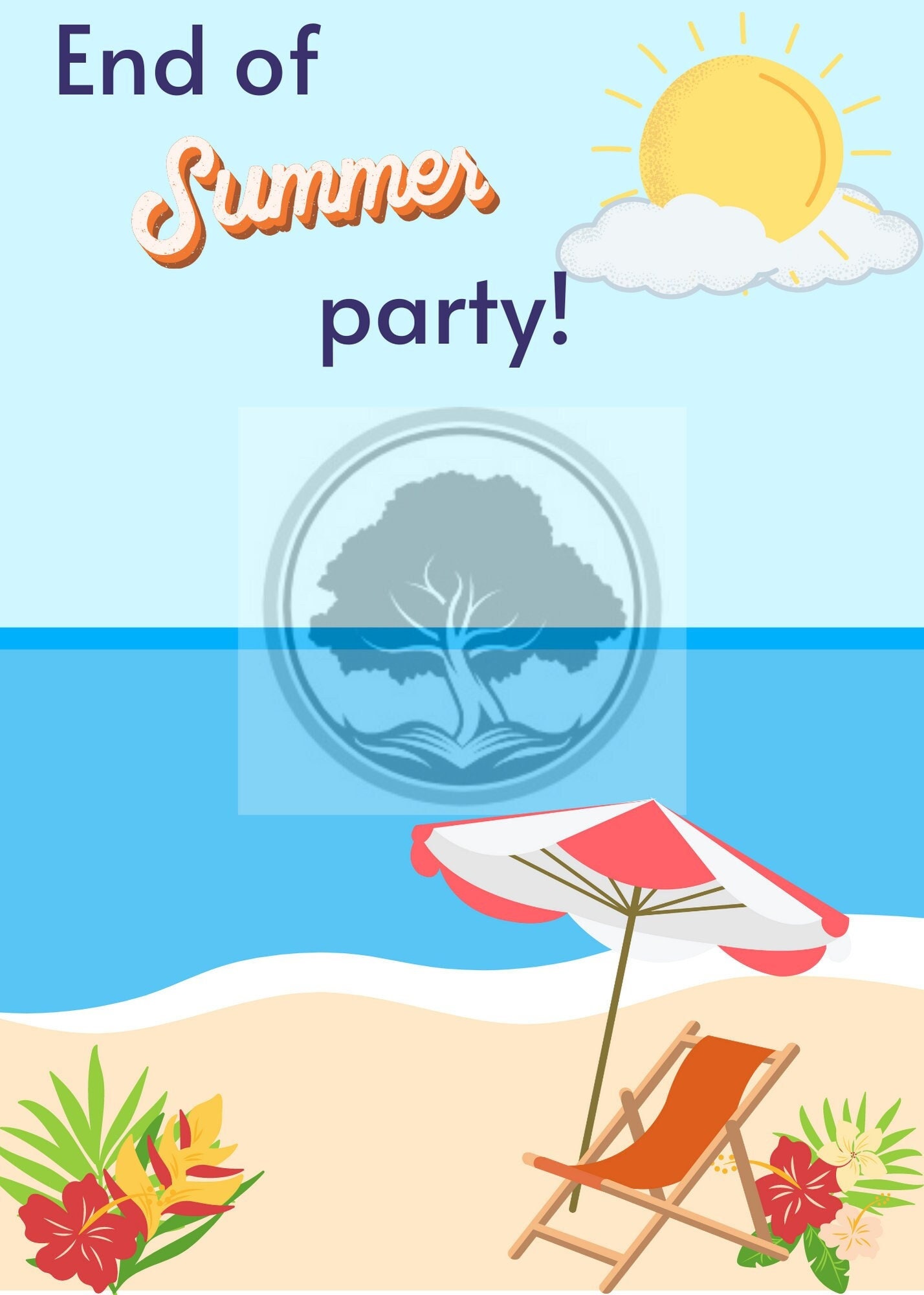 Summer Invitation, PDF, PNG, Printable, Digital Download, Party, Invite ...