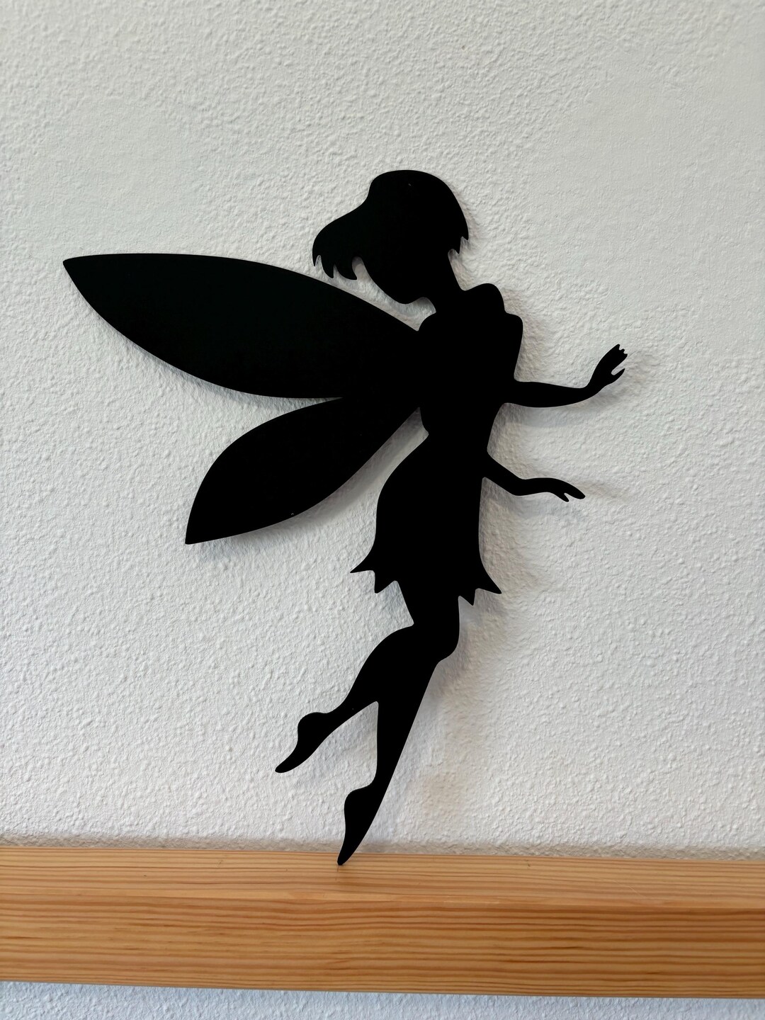 Metal Steel Fairy Wall Art Sign Garden and Home Decor Tinkerbell ...