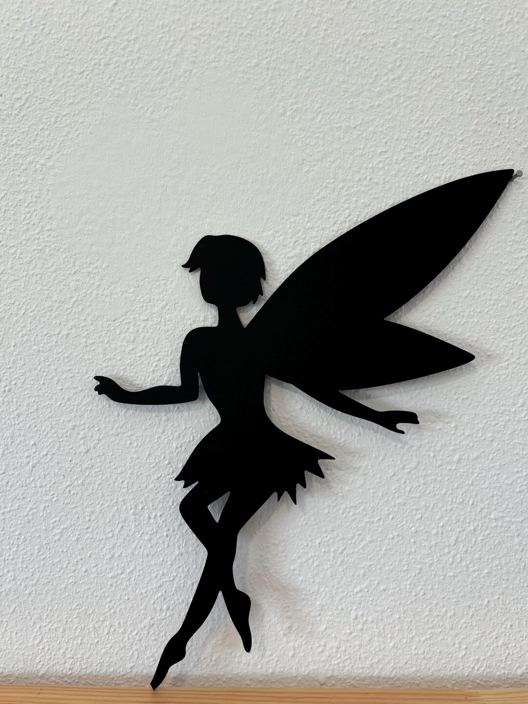 Metal Steel Fairy Wall Art Sign Garden and Home Decor Tinkerbell ...