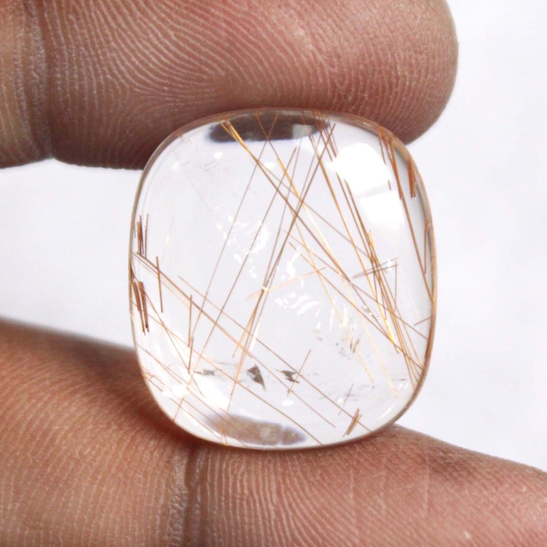 Rutile Cabochon Golden Rutile Stone Rutile Gemstone Loose - Etsy