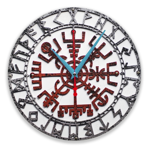 Nordic Rune Wall Clock - Etsy