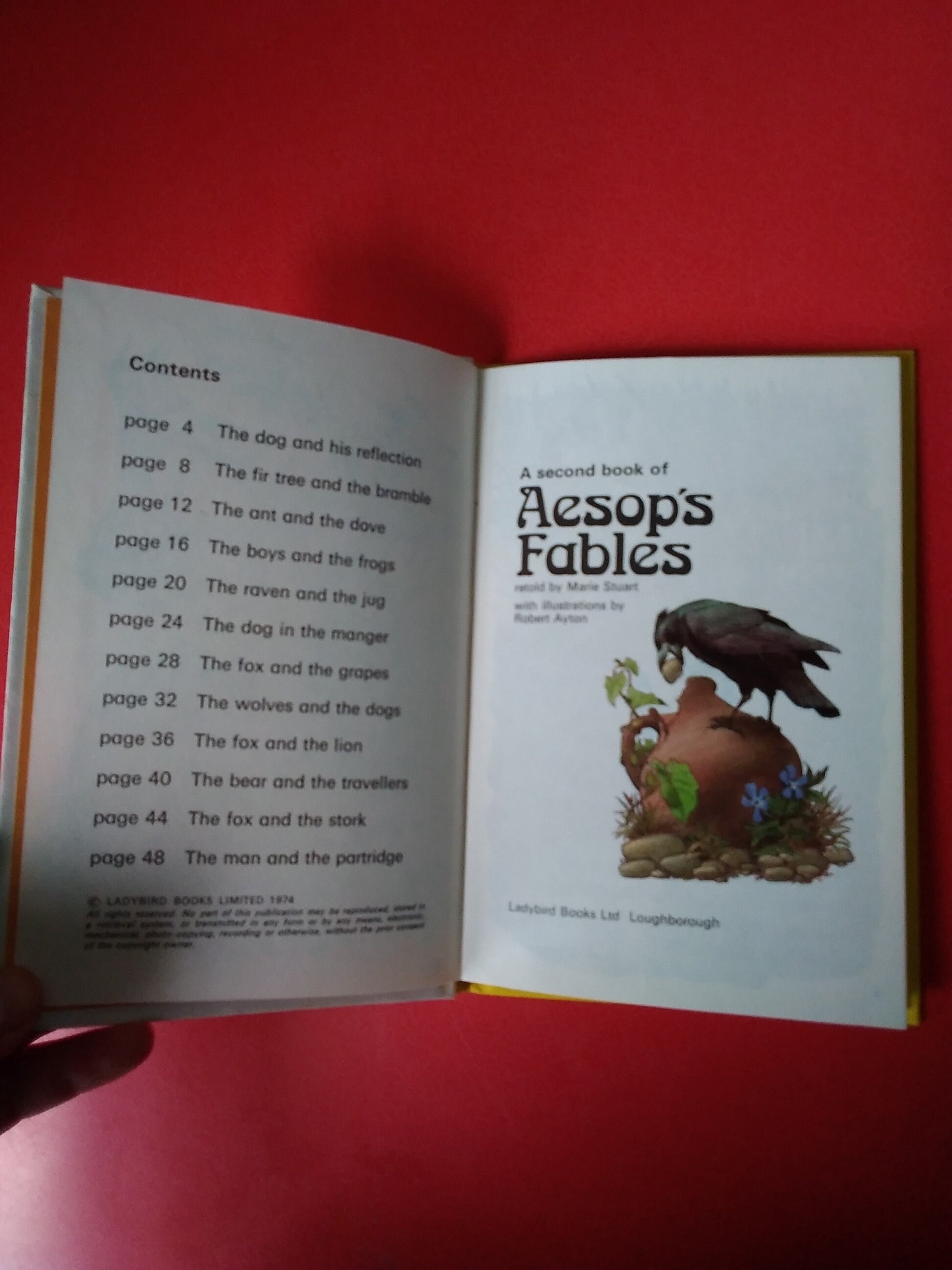 Aesops Fables a Second Book Ladybird Book 1974 Vintage Story Book - Etsy