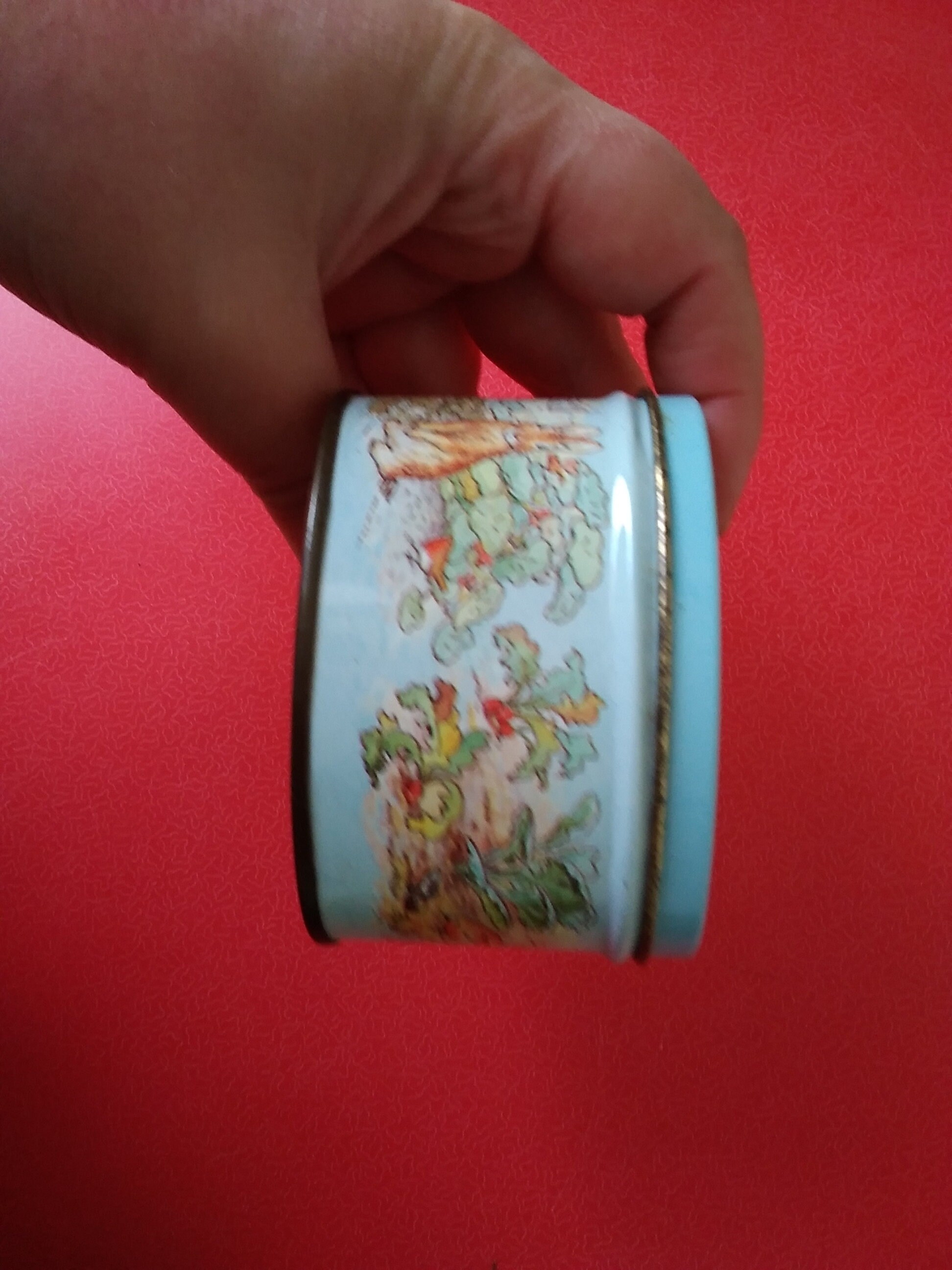 Vintage 90s Peter Rabbit Tin Small Nursery Deco - Etsy