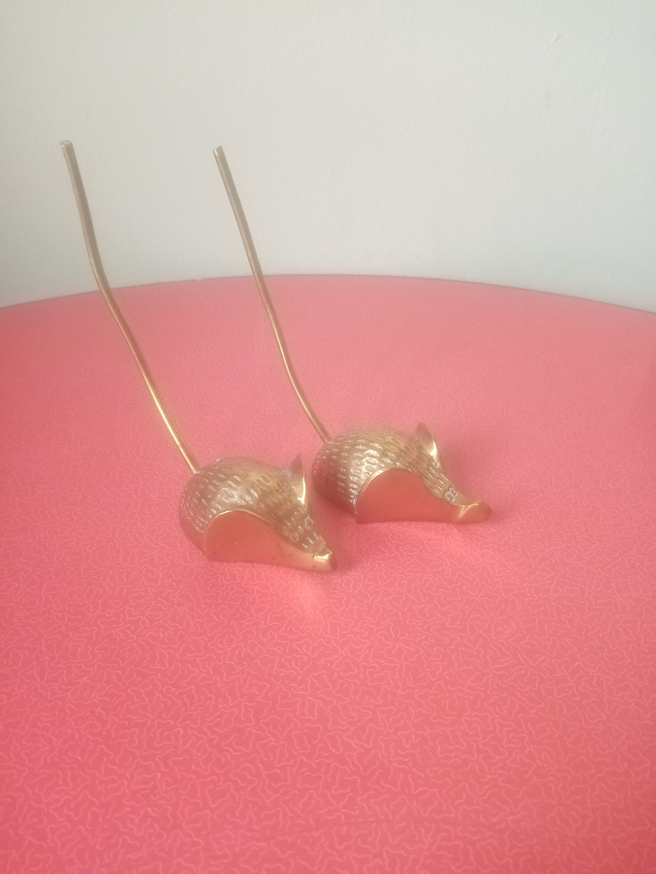 Cute Brass Mice, Ring Holders, 1970s Brass, Vintage Mouse, Vintage ...