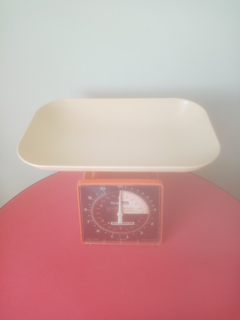 Vintage Waymaster Kitchen Scales 70's Orange Kitchenalia - Etsy