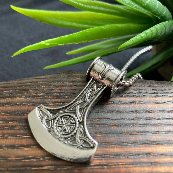 Stainless Steel Viking Axe Head Pendant - Etsy