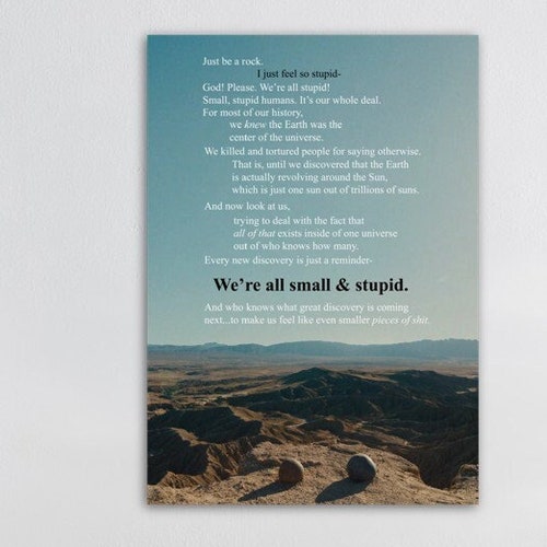 Just Be a Rock Poster Only Everything Everywhere All at - Etsy