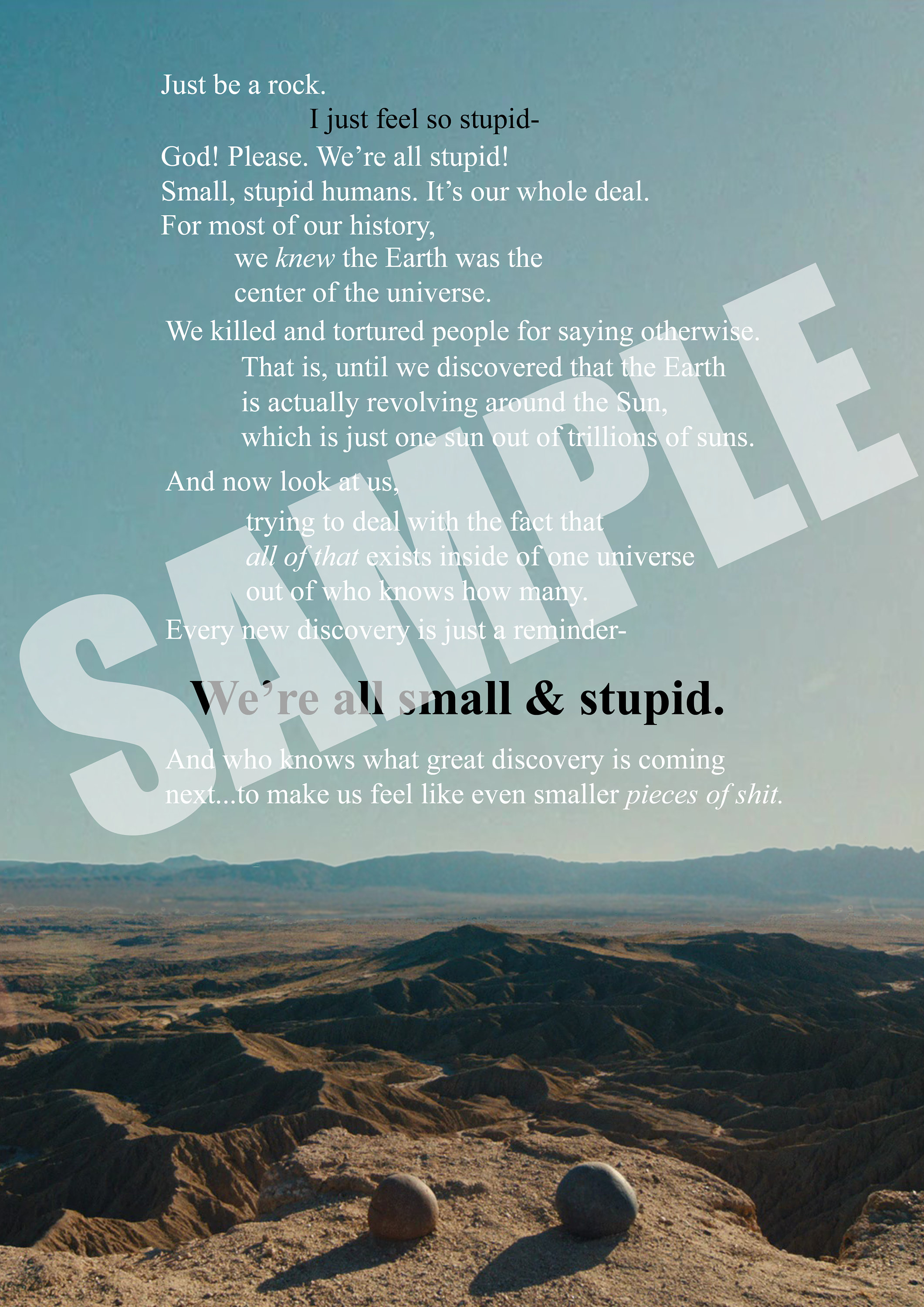 Just Be a Rock - Poster Only - Everything Everywhere All at Once ...