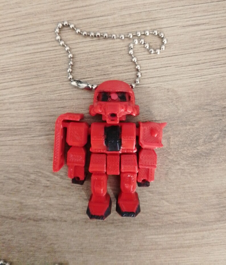 Chibi GUNDAM Keychain UNPAINTED Ready to Paint Value Pack 7 - Etsy