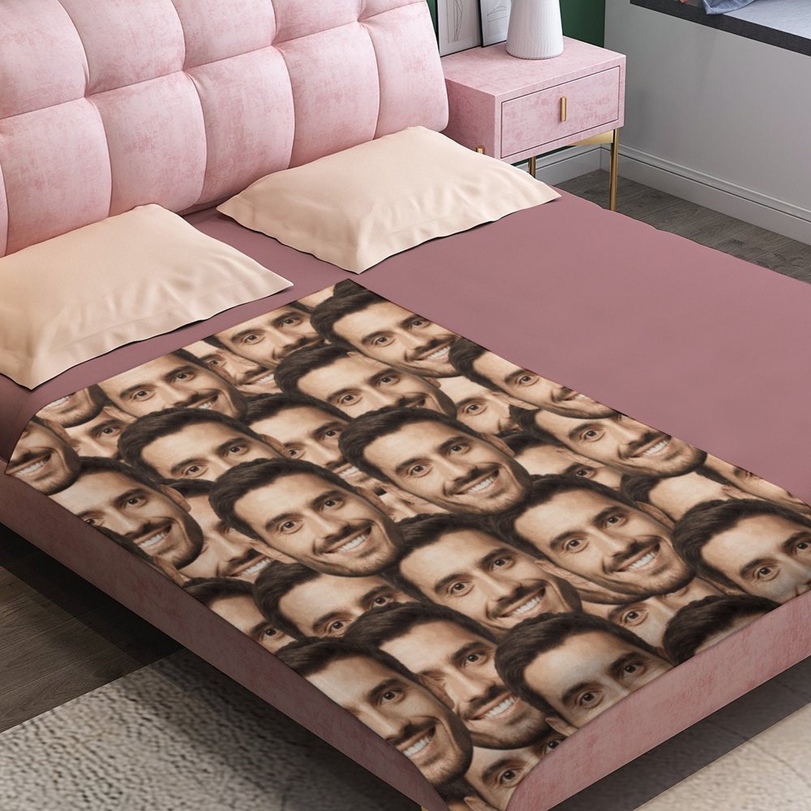 Custom Face Blanket Personalized Photo Blanket Funny Memorial - Etsy