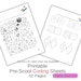 Preschool Coding Sheets: Numbers, Letters, Shapes, Scientists (digital ...