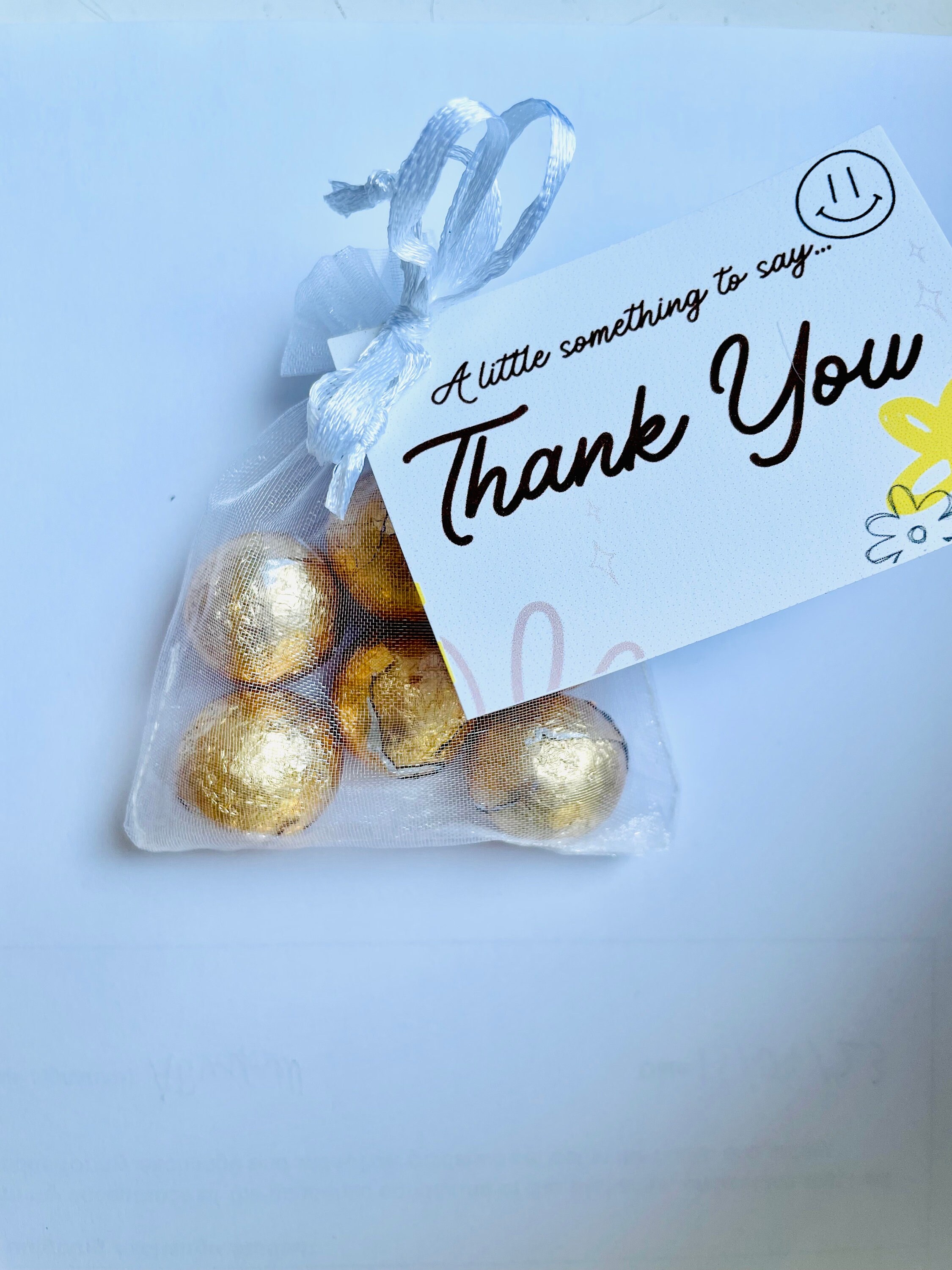 Small Thank You Milk Chocolate Gift Bag Positive Message - Etsy UK
