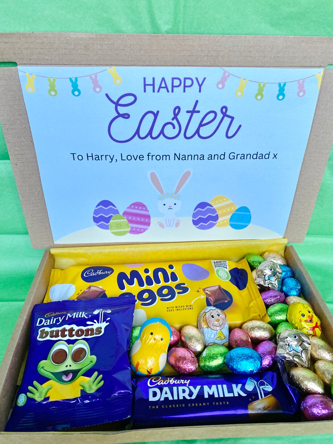 Happy Easter Chocolate Card Letterbox Postal Gift . - Etsy UK
