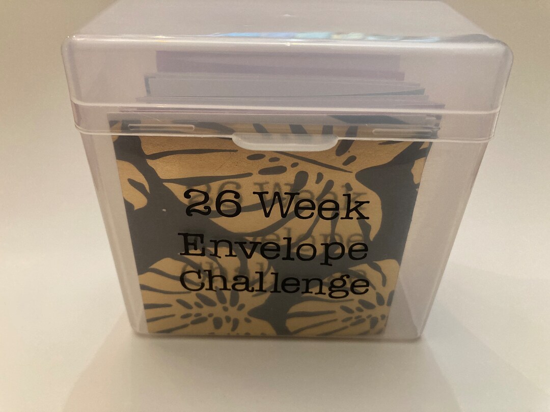 26 Week Envelope Challenge Box - Etsy