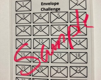 26 Week Envelope Challenge Box - Etsy