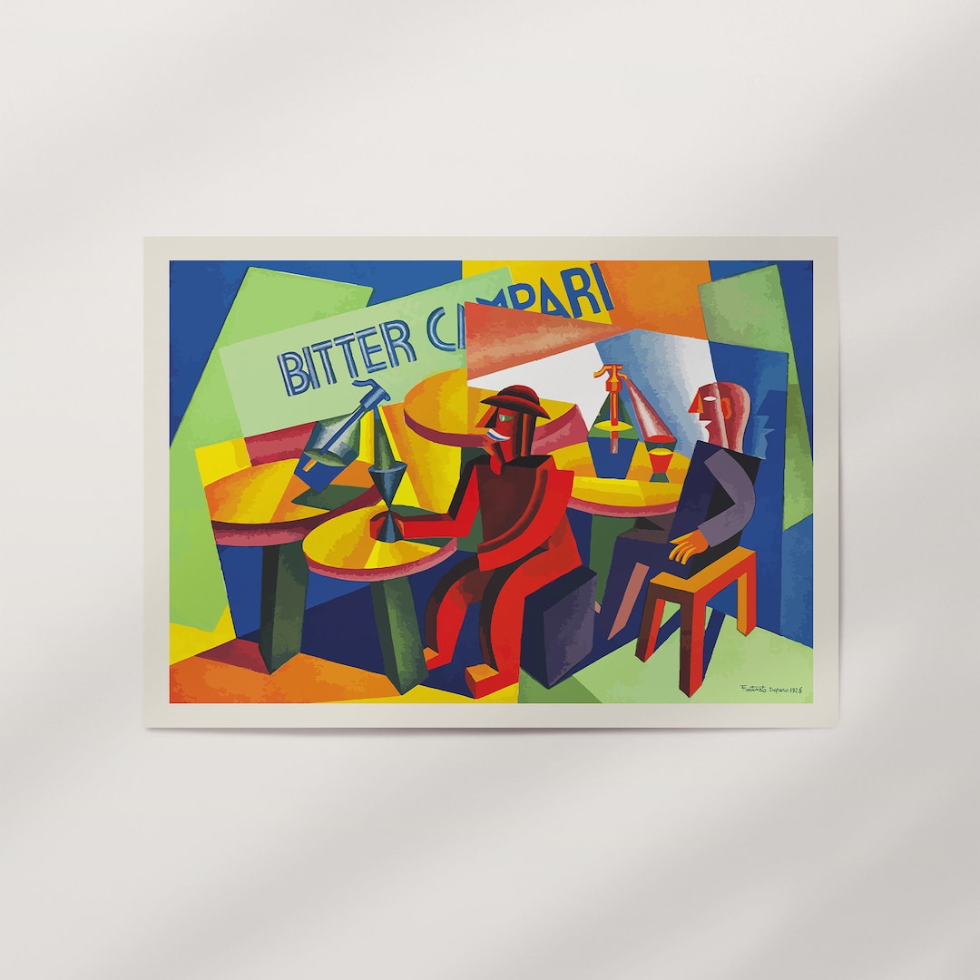 Bitter Campari by Fortunato Depero (1926) Premium Wall Art Poster ...