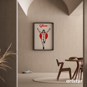 Glico Man Poster · 20+ Sizes · Ezaki Glico, 1935 · Japanese Icon ...