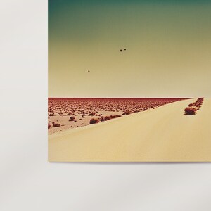 Desert Sky (retro Surrealist) Premium Wall Art Poster · Ready to Frame ...