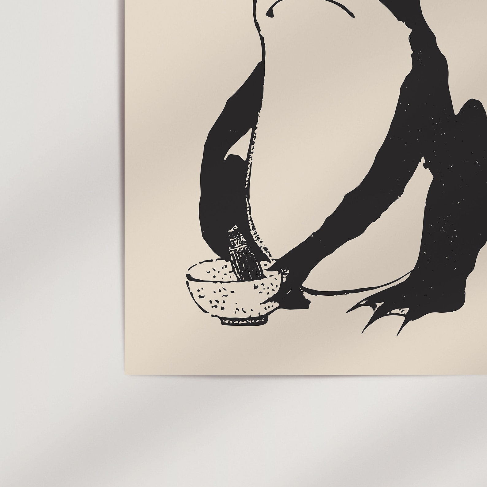 Grumpy Frog by Matsumoto Hoji (1814) Premium Wall Art Poster · Ready to ...
