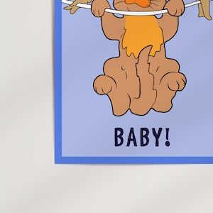 Hang in There, Baby! Cat Poster From the Simpsons Premium Wall Art ...