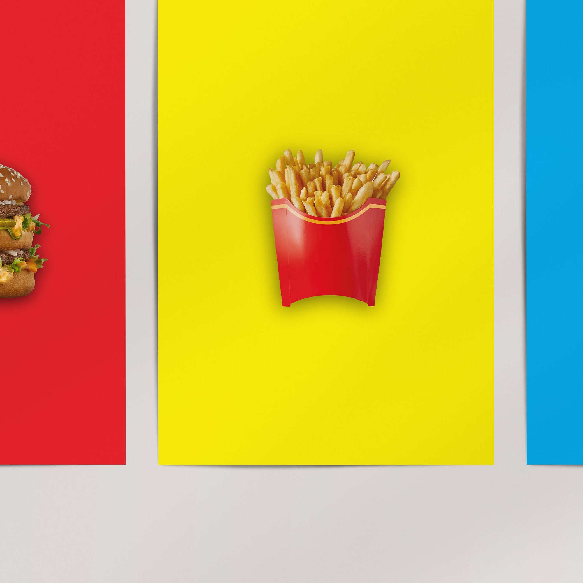 3-piece Mcdonald's Pop Art Premium Wall Art Poster Set · Ready to Frame ...
