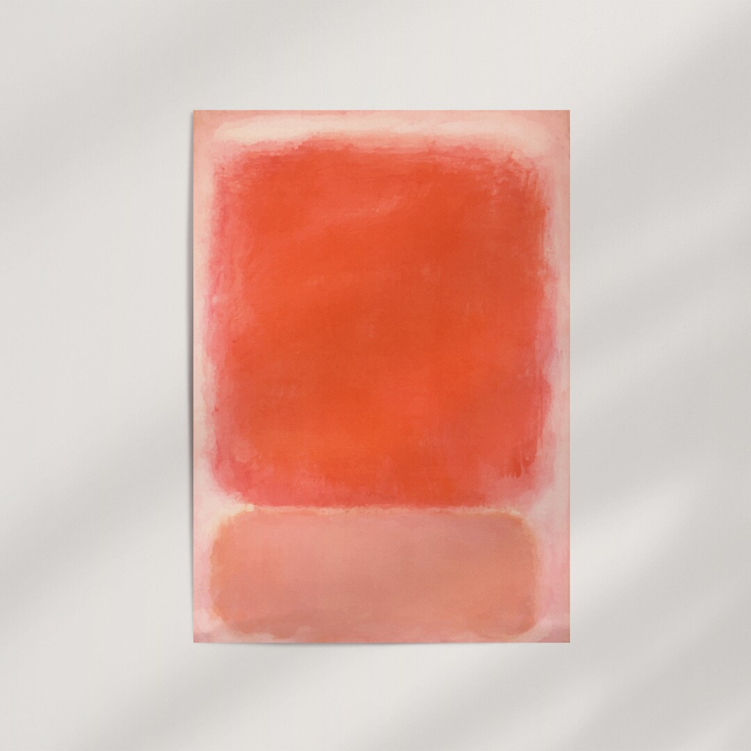 Pink Coral Print · 20+ Sizes · Mark Rothko, 1953 · Abstract Pastel ...