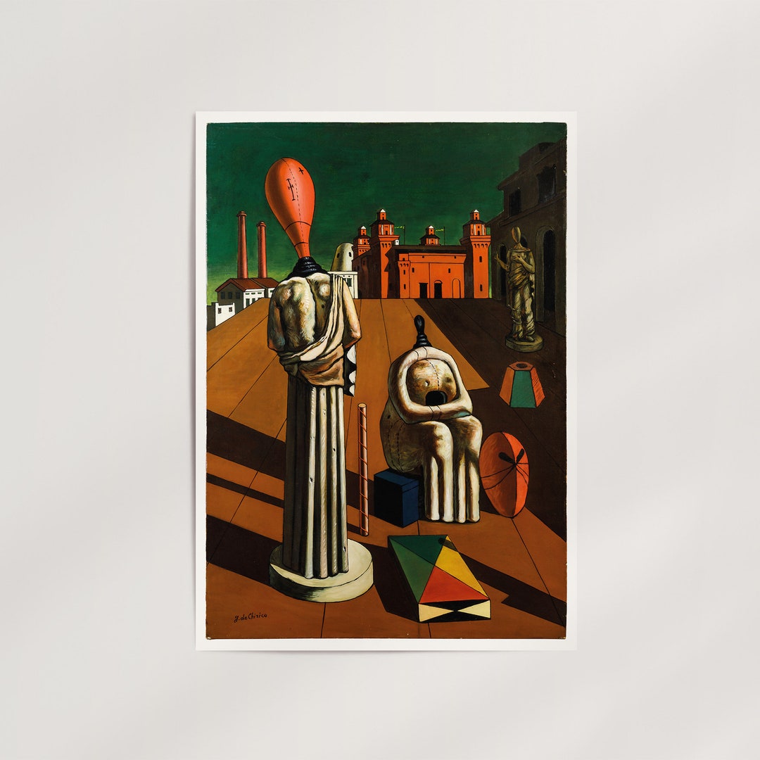 Retro Surrealism Art Print · the Disquieting Muses (1916) · 20+ Sizes ...