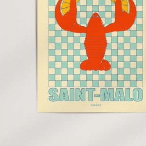 Le Homard Saint-malo Premium Wall Art Poster · Ready to Frame Giclée ...