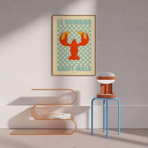 Le Homard Saint-malo Premium Wall Art Poster · Ready to Frame Giclée ...