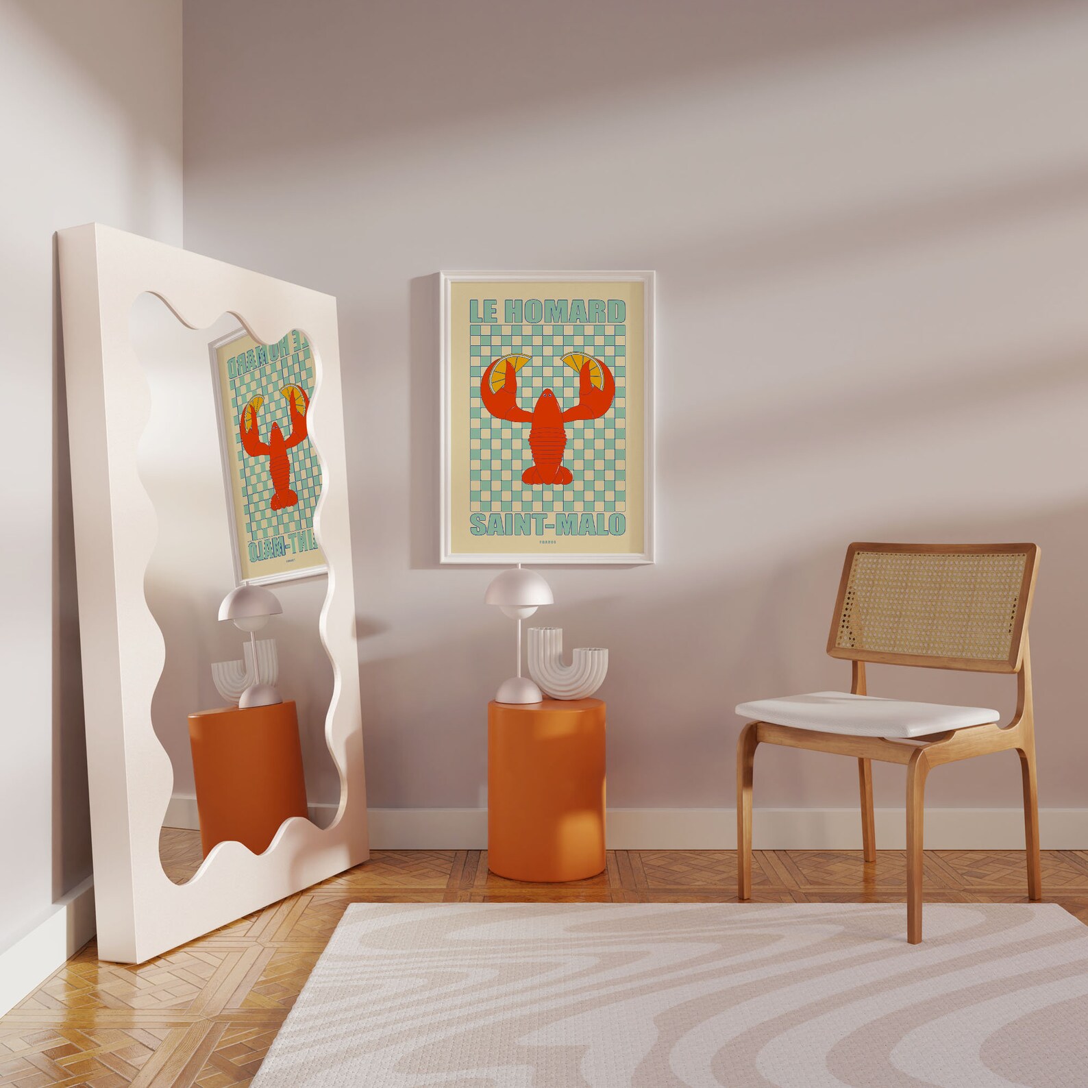 Le Homard Saint-malo Premium Wall Art Poster · Ready to Frame Giclée ...
