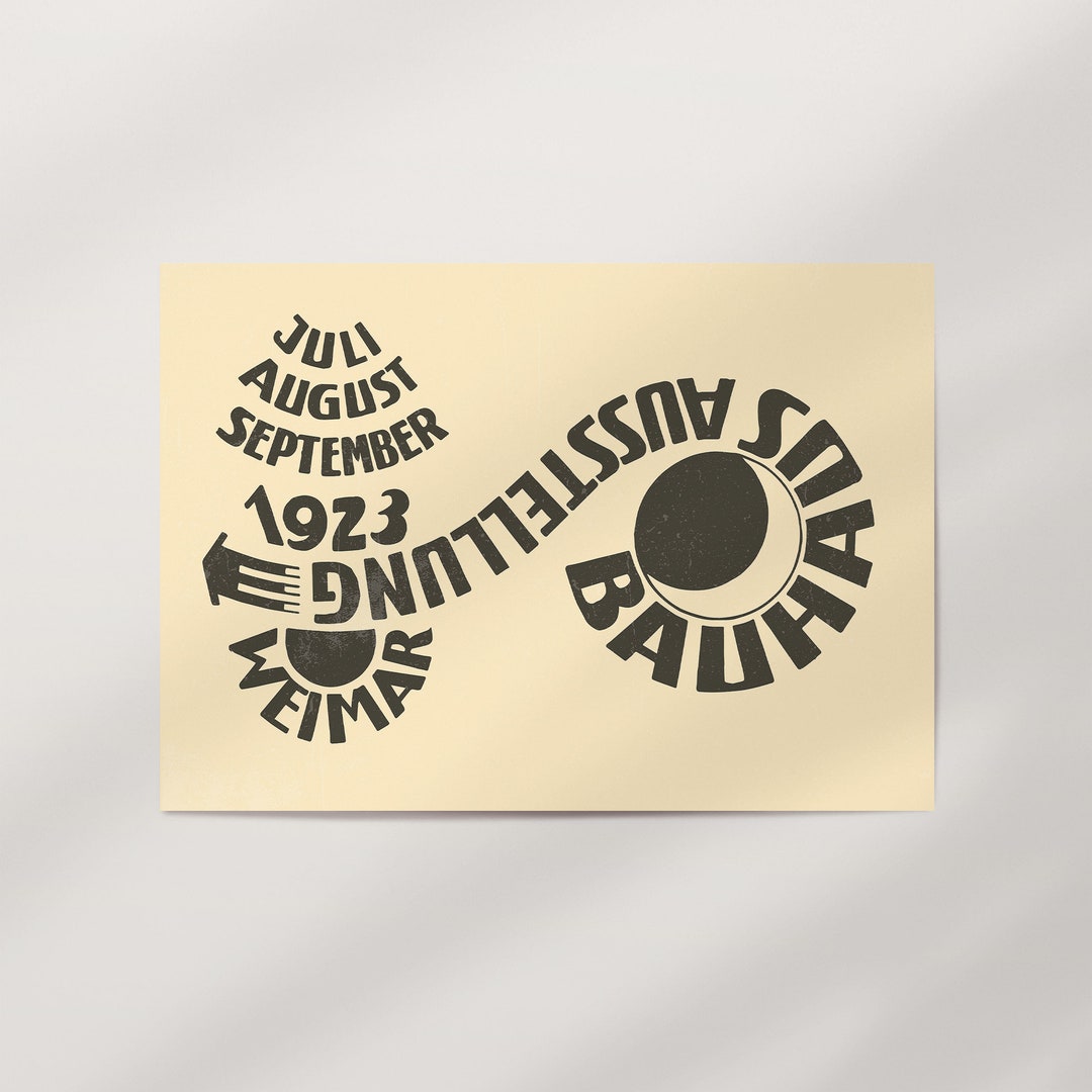 Bauhaus Exhibition by Ludwig Hirschfeld (1923) Premium Wall Art Poster ...