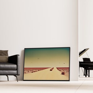 Desert Sky (retro Surrealist) Premium Wall Art Poster · Ready to Frame ...