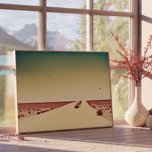 Desert Sky (retro Surrealist) Premium Wall Art Poster · Ready to Frame ...