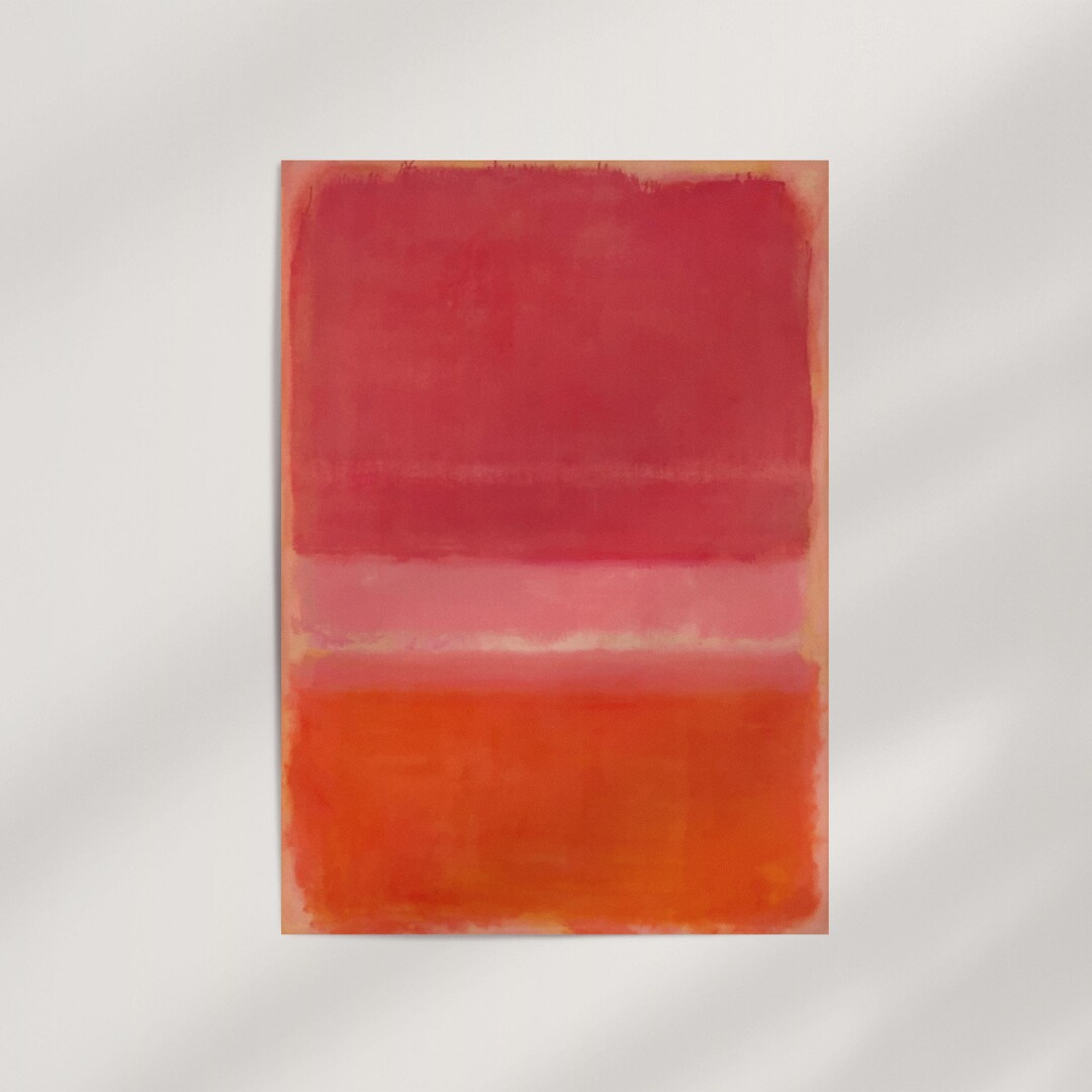 Red & Orange by Mark Rothko (1954) Premium Wall Art Poster · Ready to ...