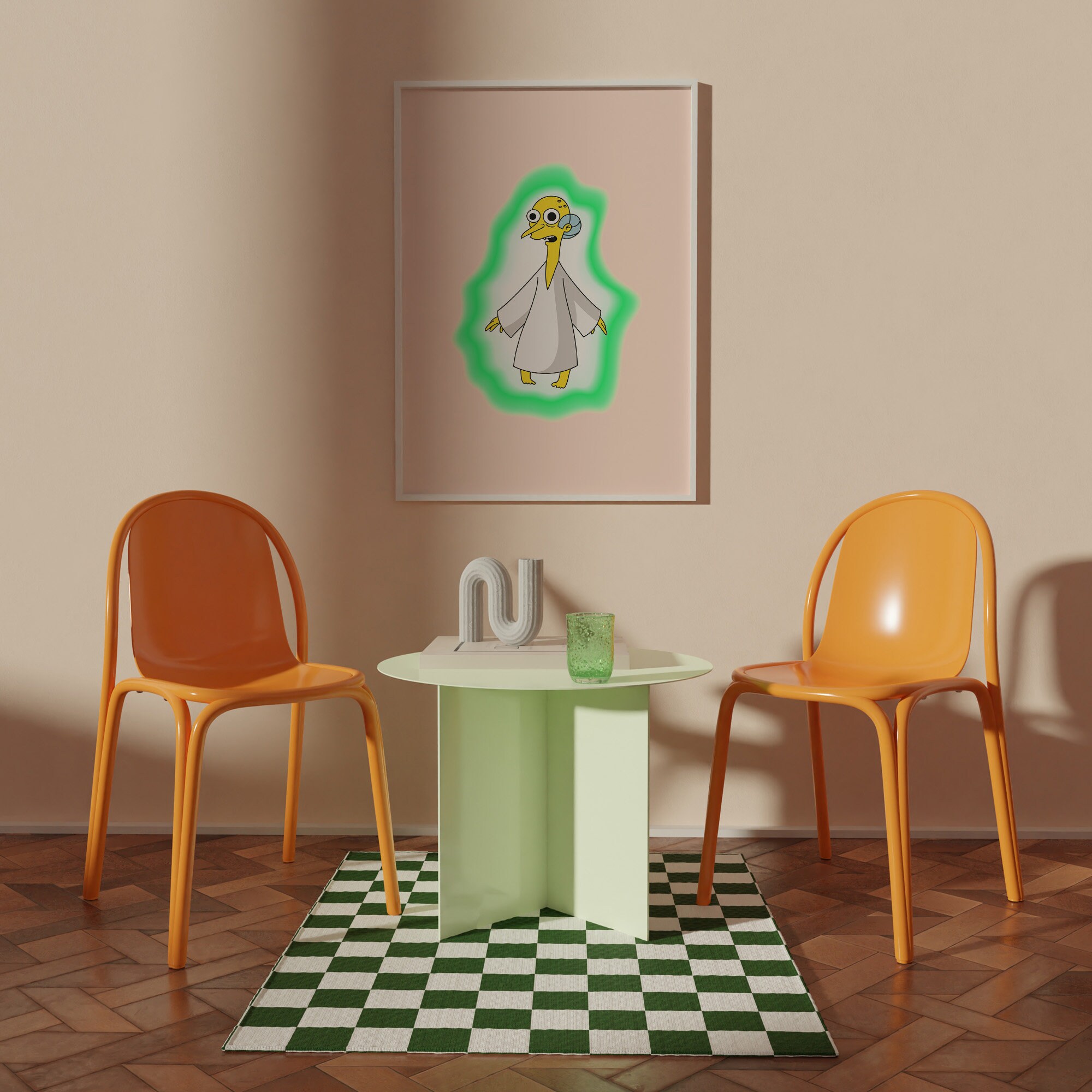 Mr Burns the Alien From the Simpsons Premium Wall Art Poster · Ready to ...