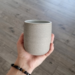 Handmade Stoneware Handleless Mug: Scandinavian Ceramic Cup (10 Oz ...