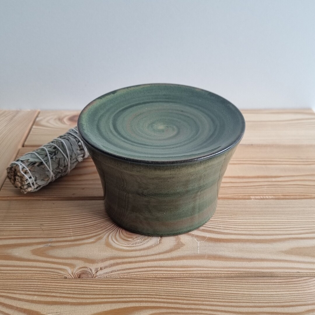 Smudge Burner Green, Palo Santo Burner, Incense Holder, Ceramic Smudge ...