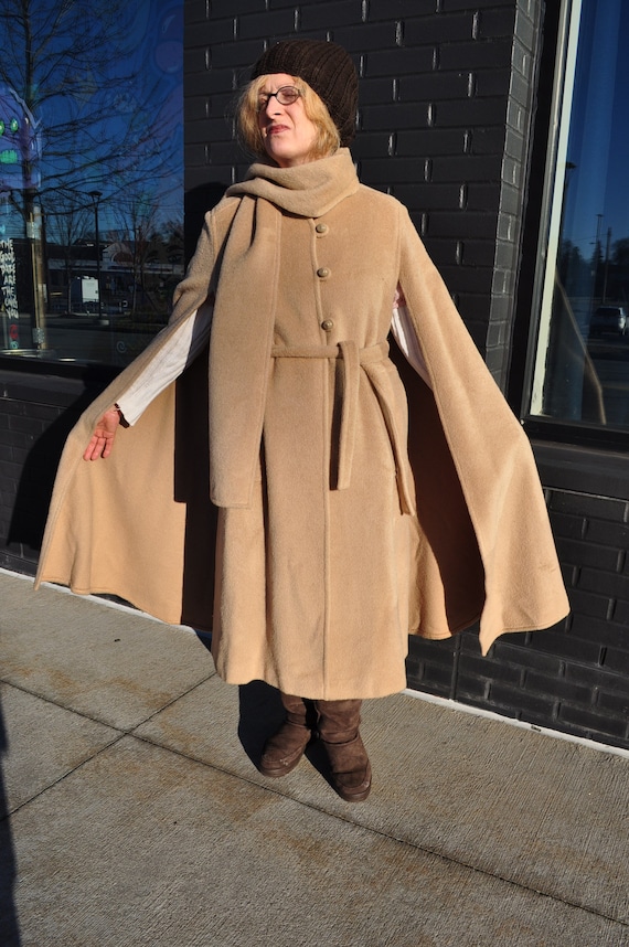 Vintage wool cape coat - Gem
