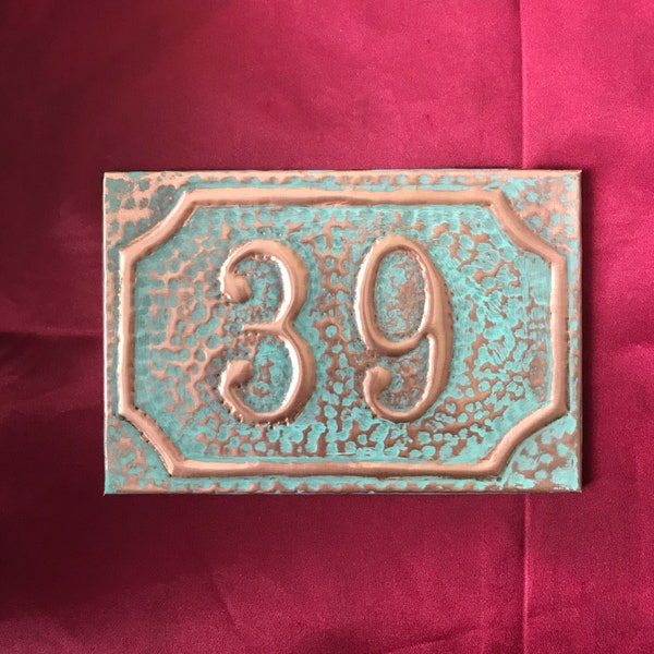 Copper House Number - Etsy