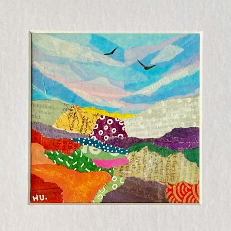 Paper Collage Wall Art - Etsy