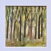 Paper Collage Trees Painting, Small Rustic Countryside Wall Art ...