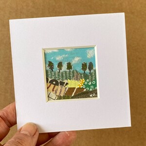 Miniature Trees Landscape Wall Art, Original Earthy Countryside ...