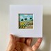 Miniature Collage Trees Landscape Painting, Unique Tiny Countryside ...